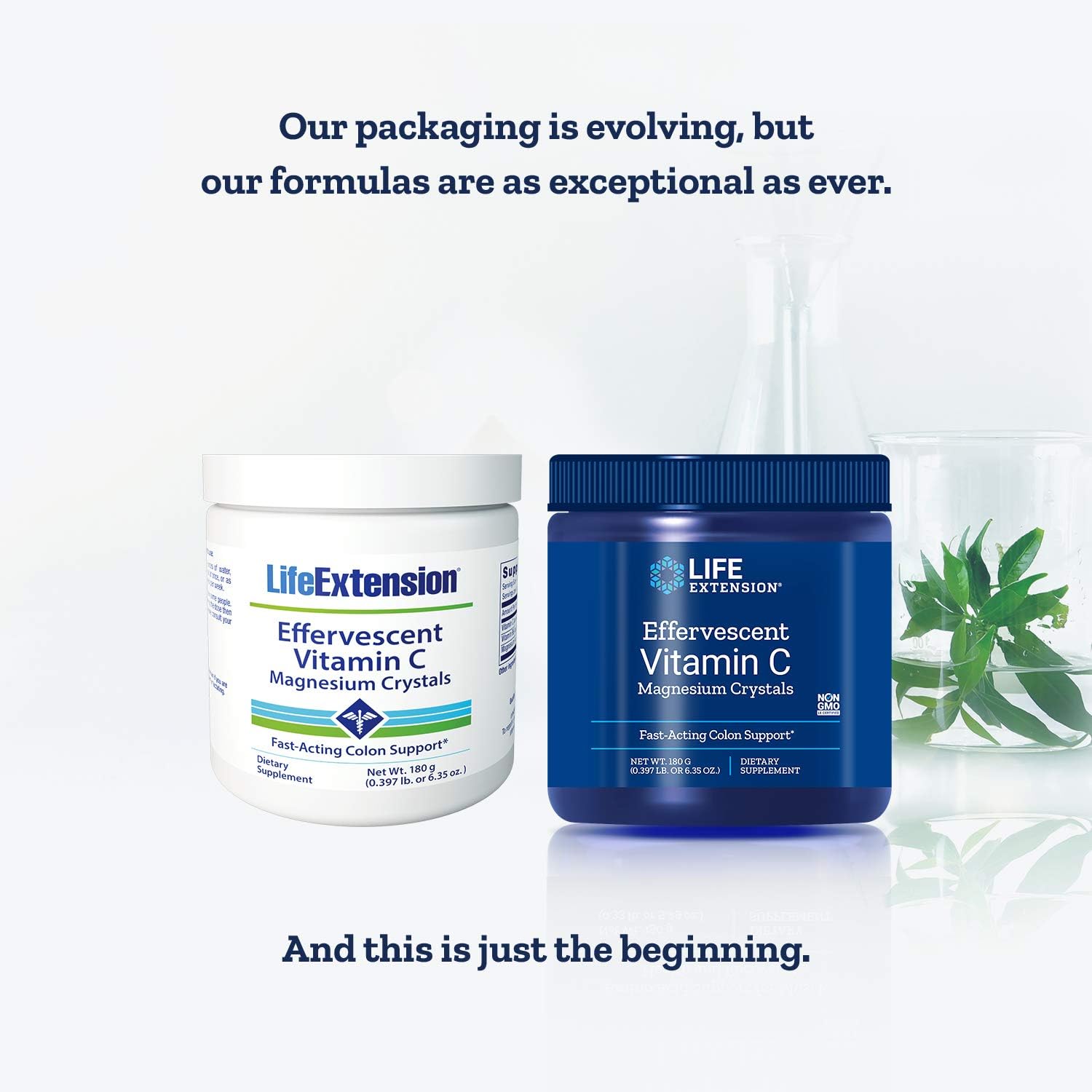 Life Extension Effervescent Vitamin C-Magnesium Crystals, 180 Grams ...