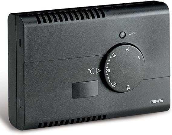 Termostato elettronico da parete serie PERSONAL Perry 1TPTE120-A con spia colore antracite ...