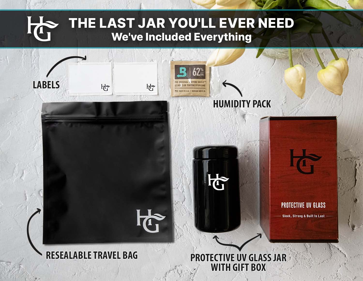 Mua Herb Guard Airtight Container & Jar (400 ml Jar Holds Up to 1 Ounce ...