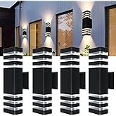 MUCLUD 4Pack 15inch LED Square Up & Down Wall Lights,14W Outdoor Wall ...