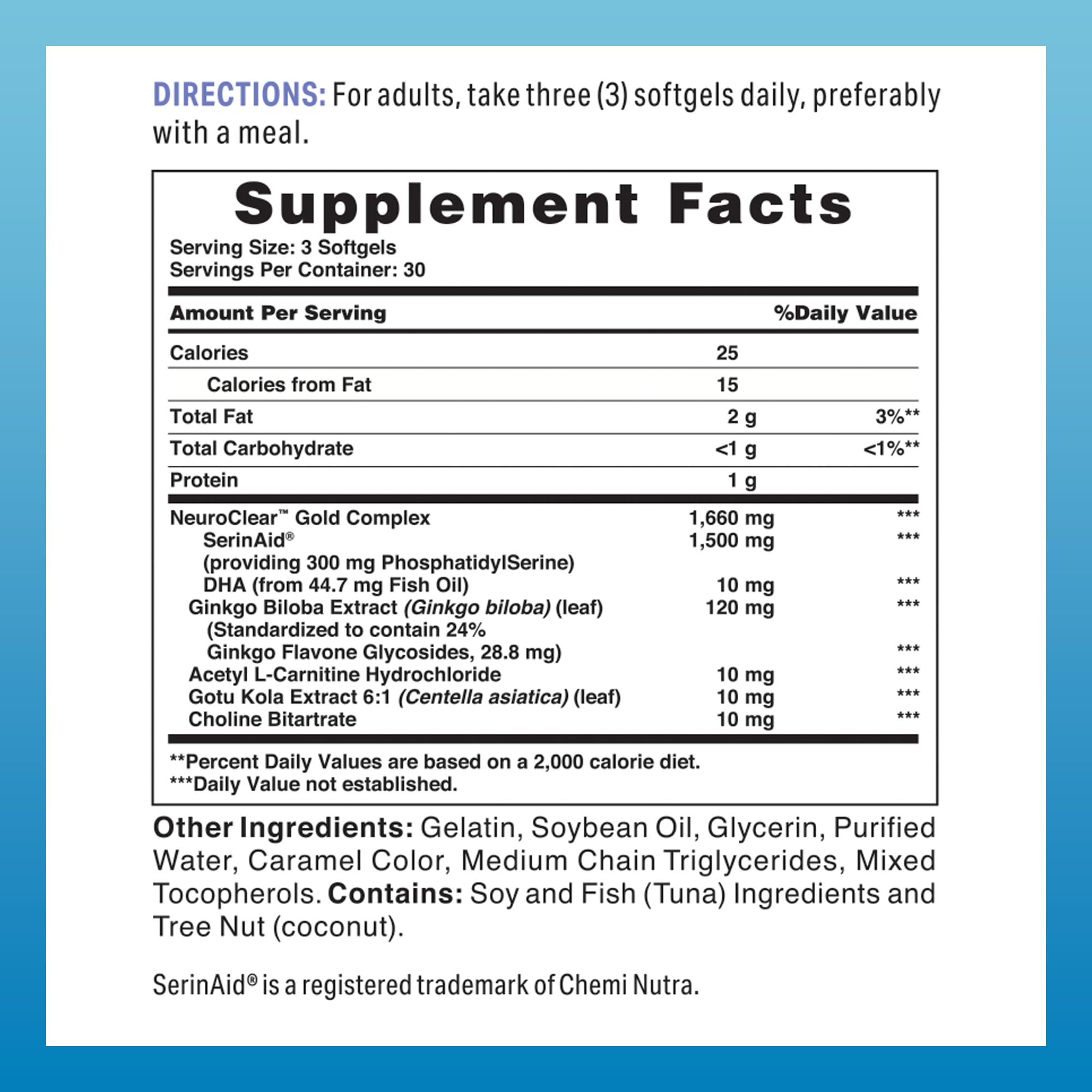 Mua Vitamin World NeuroClear Gold Plus 90 Softgels, Phosphatidylserine ...