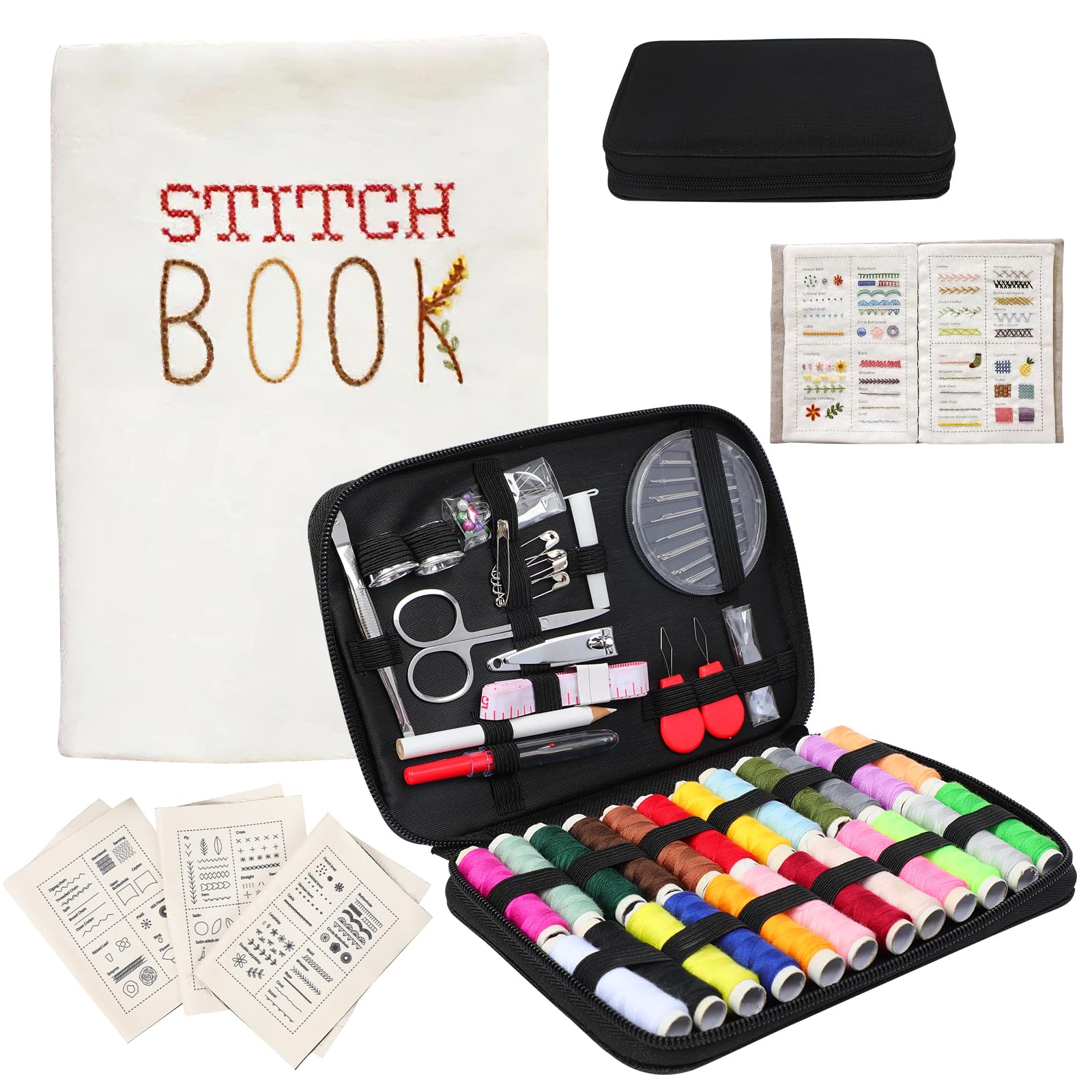 DIY Stitch Book, Embroidery Stitch Book, Embroidery Sewing Book, Sewing ...