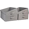 Amazon.com - JAKAGO Fabric Storage Bins set of 4 Rectangle Storage ...