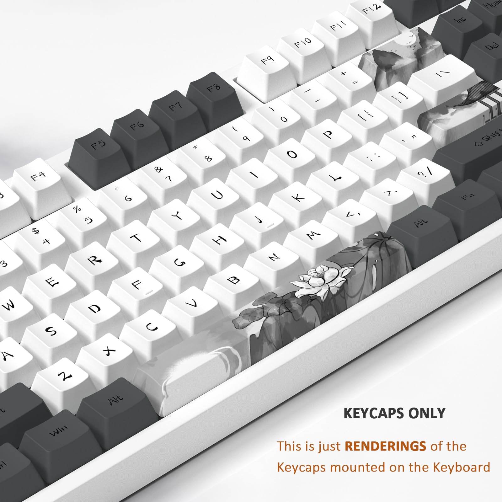 Mua MOLGRIA Ink Lotus Keycaps, 140 Set Custom Keycaps for Gaming ...
