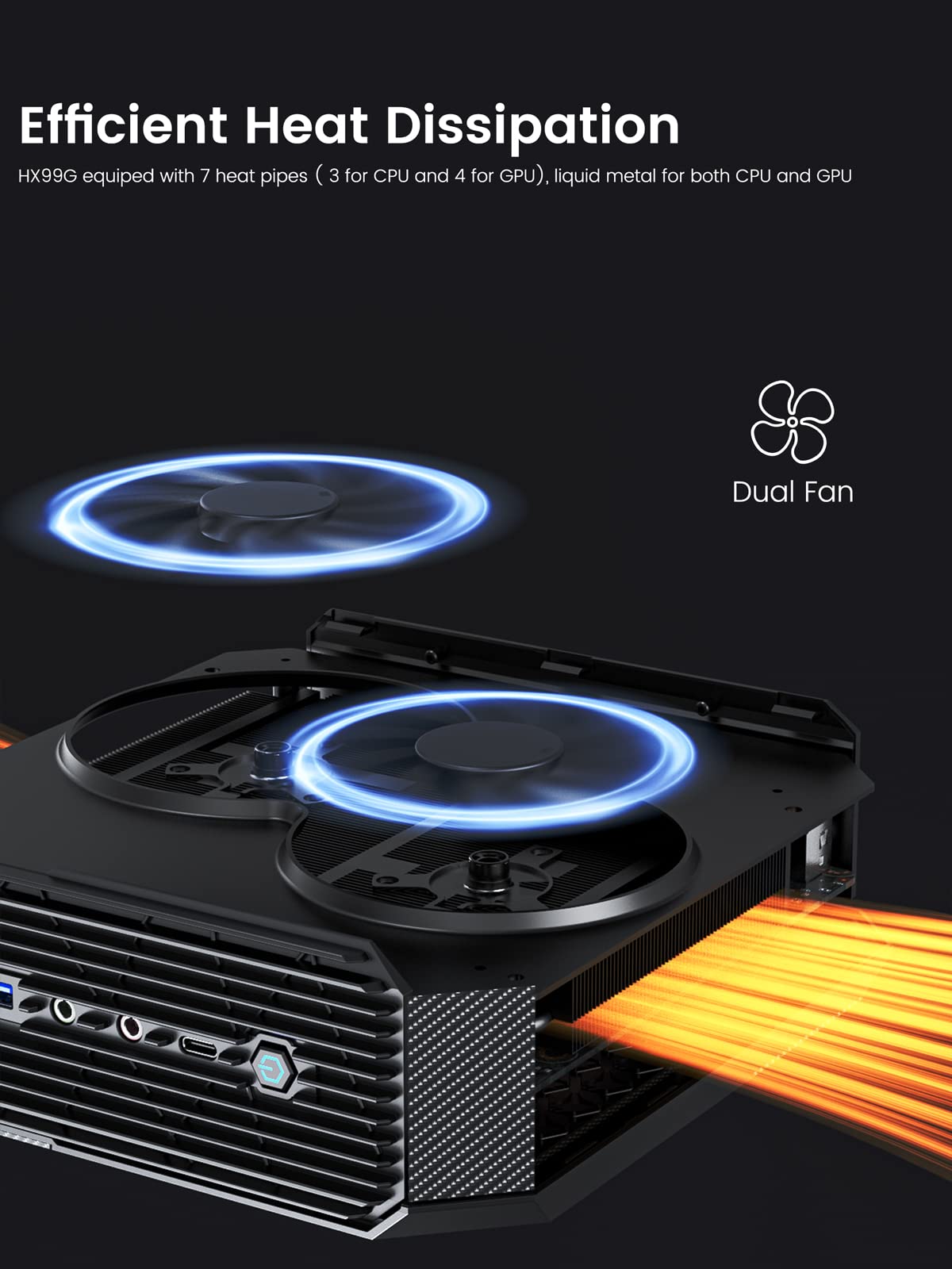 Mua MINISFORUM HX99G Mini PC AMD Ryzen 9 6900HX Desktop Computer, 2X ...