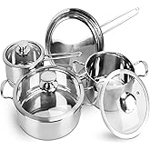 Amazon.com: The Blue Jean Chef 6-Piece Stainless Steel Cookware Set ...