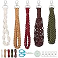 Amazon.com: INFUNLY 5 Set Colorful Macrame Cord Knotting Kits for Adults DIY Macrame Wristlet ...