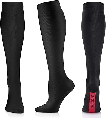 Amazon.com: CAMBIVO Compression Socks for Women and Men(2 Pairs, CS70 S ...