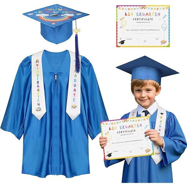 Graduation Gowns For Preschool Graduation Cap And Gown Kids ...