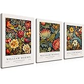 Amazon.com: TWNSLLA William Morris Wall Art Prints Set of 6, Abstract William Morris Exhibition ...