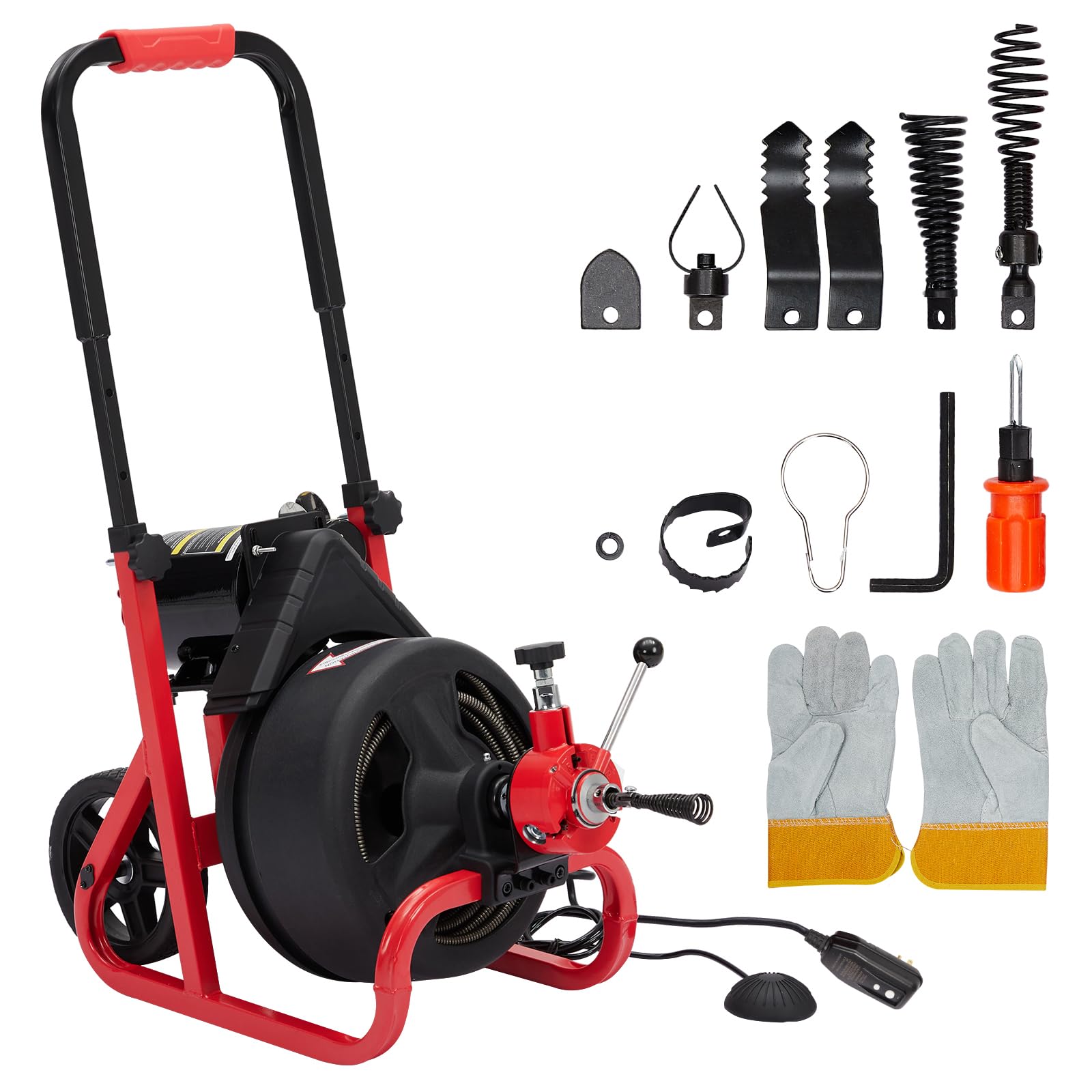 Mua Drain Cleaner Machine, 75 Ft X 1/2 Inch Electric Drain Auger with 6 ...