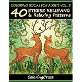 Amazon.com: Coloring Books For Adults Volume 4: 40 Stress Relieving And ...