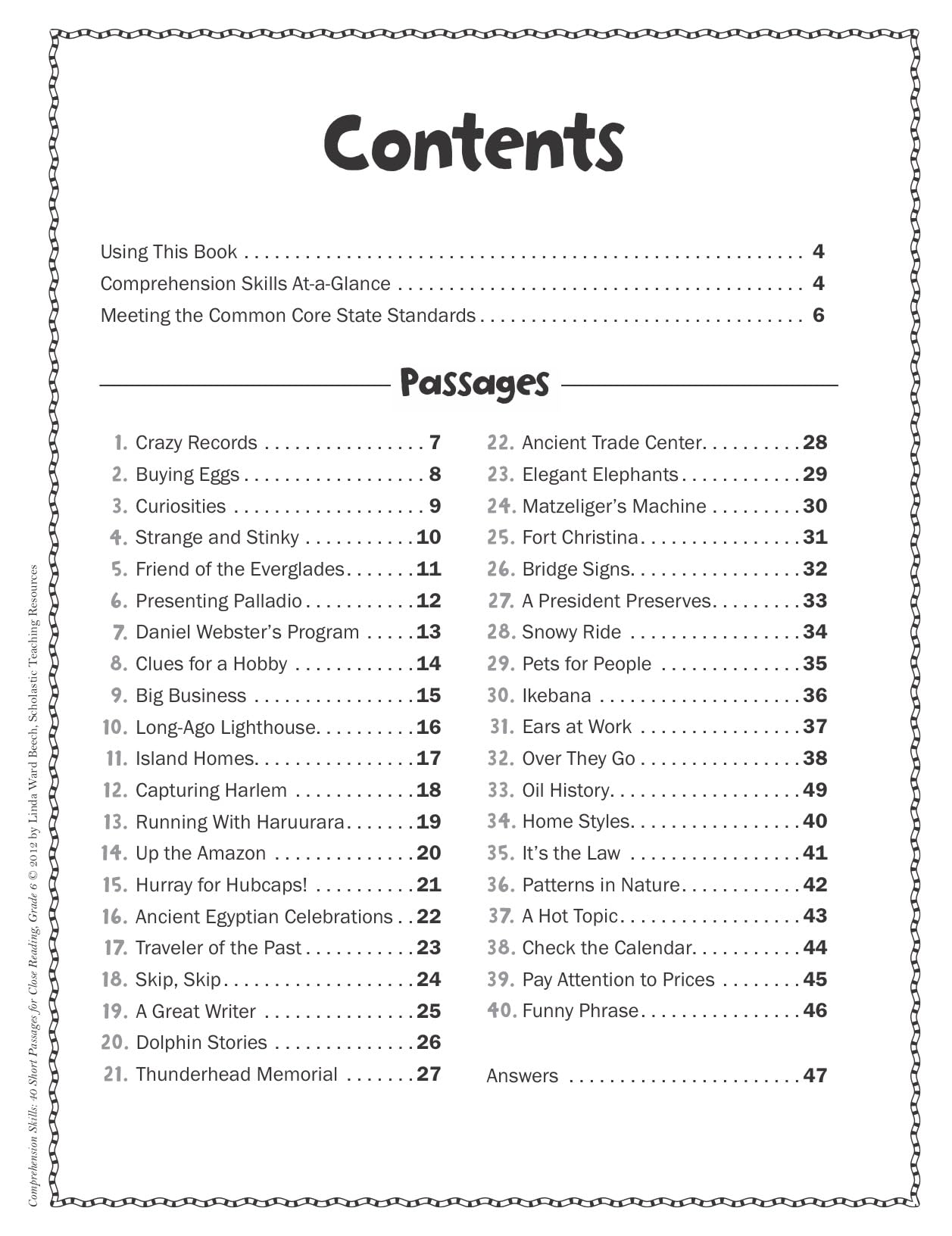 Mua Comprehension Skills: Short Passages for Close Reading: Grade 6 ...