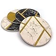 Amazon.com: Set of 4 Fancy Absorbent Stone Coasters for Bars and Tables ...