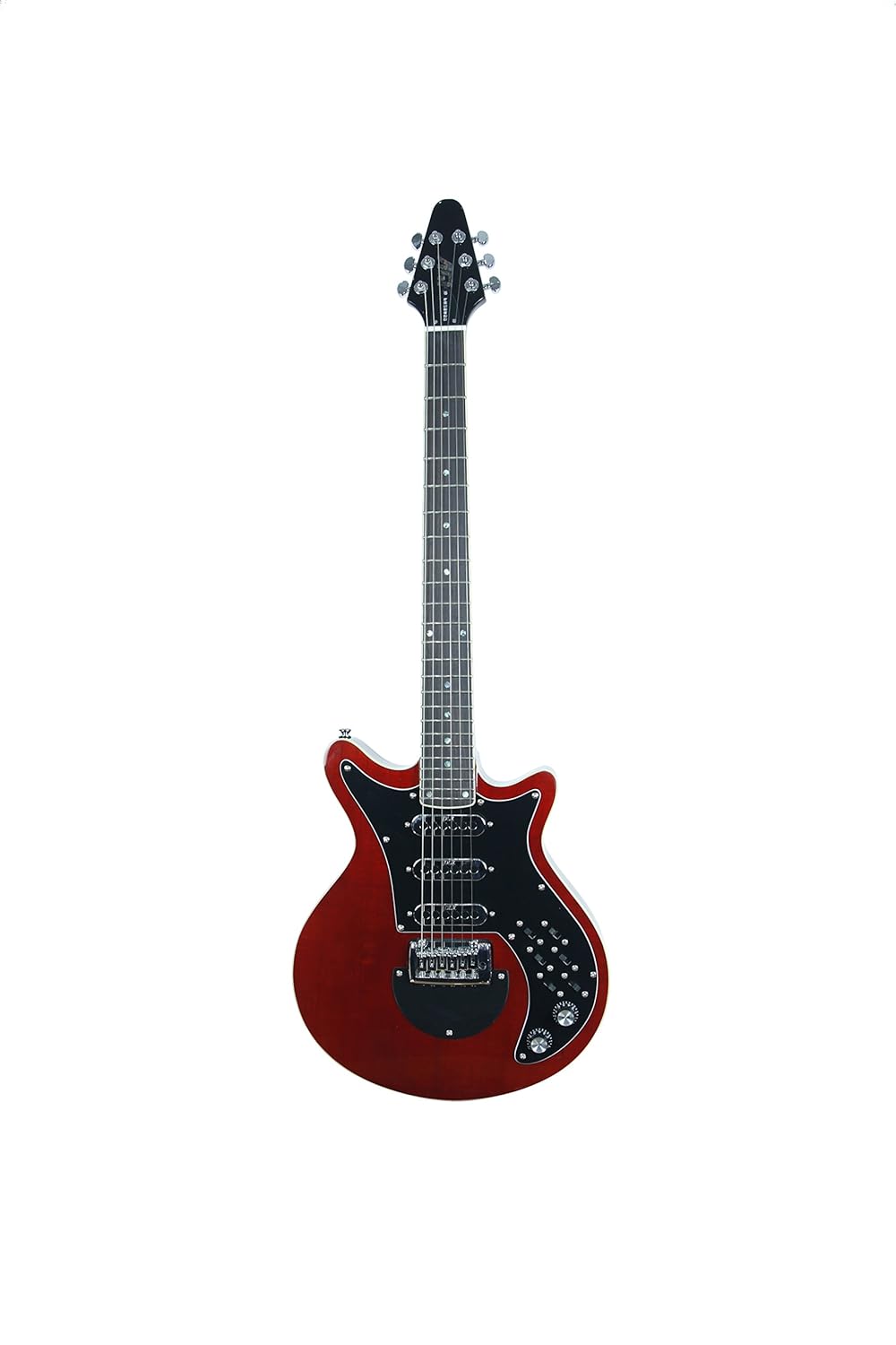 ivy IBM-200 TRD Brian May Solid-Body Electric Guitar, Trans Red: Amazon ...