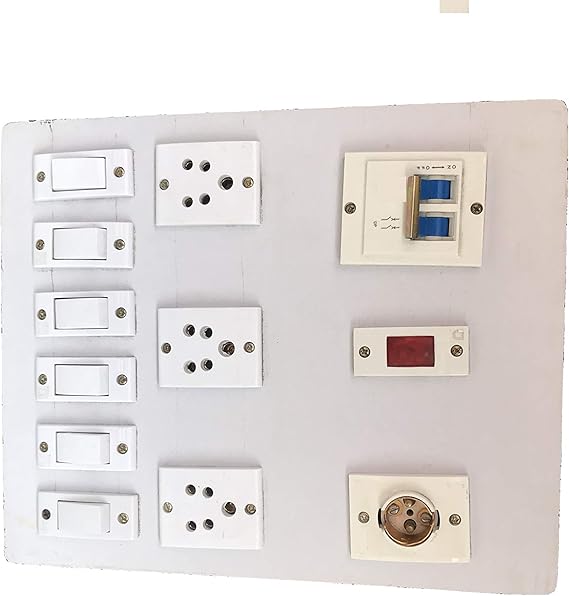 Buy Electric Wooden Switch Board (6 Switches, 3 Sockets, 1Indicator, 1 ...