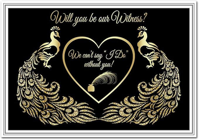 Wedding Witness Card - Will You be My Witness Cards - Perfect ...
