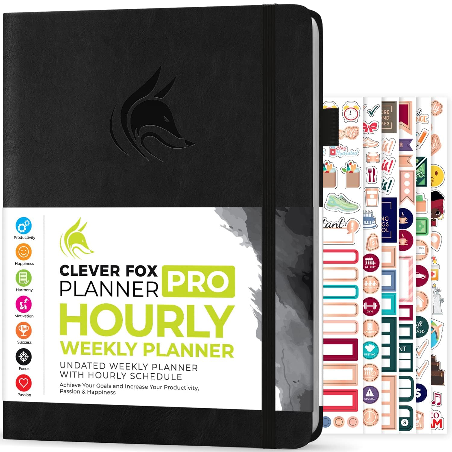 Clever Fox Planner PRO Schedule – Undated Weekly & Monthly Life Planner ...