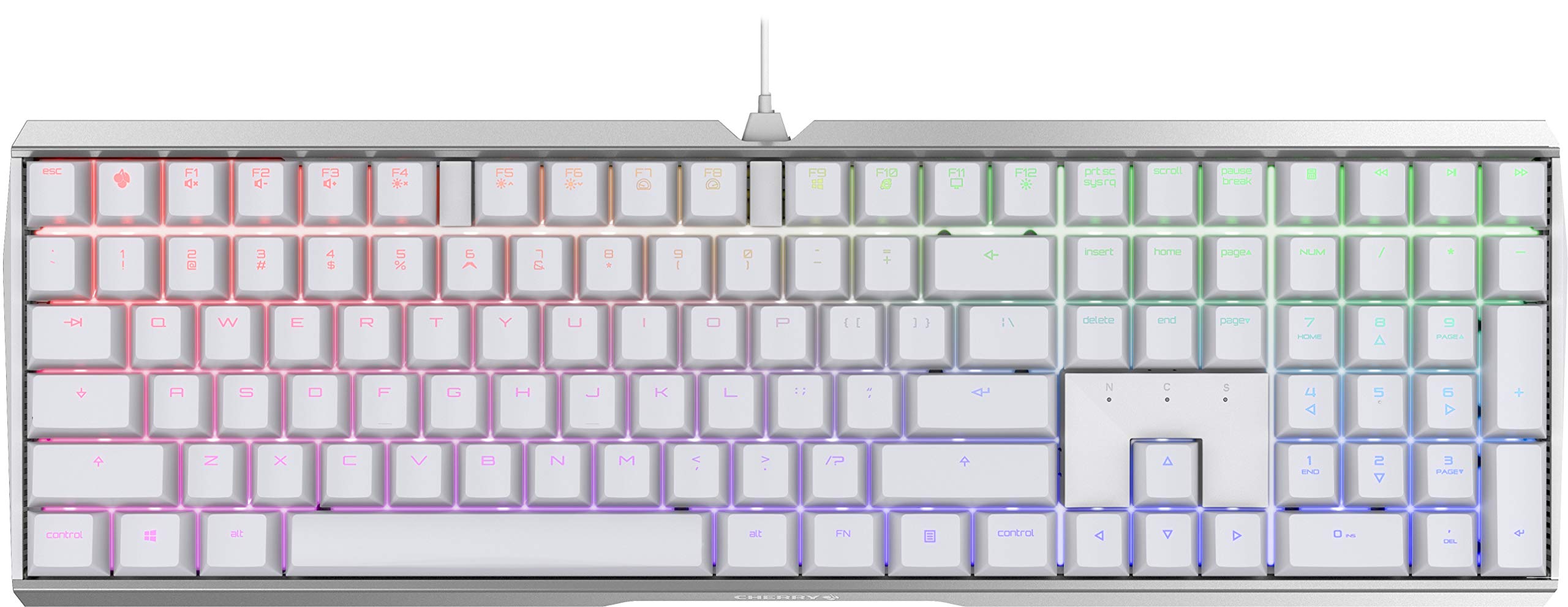 Cherry MX 3.0 S Wired Mechanical Gaming Keyboard. Aluminum Housing ...