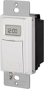Intermatic ST01 Self Adjusting Wall Switch Timer, White, Wall Timer ...