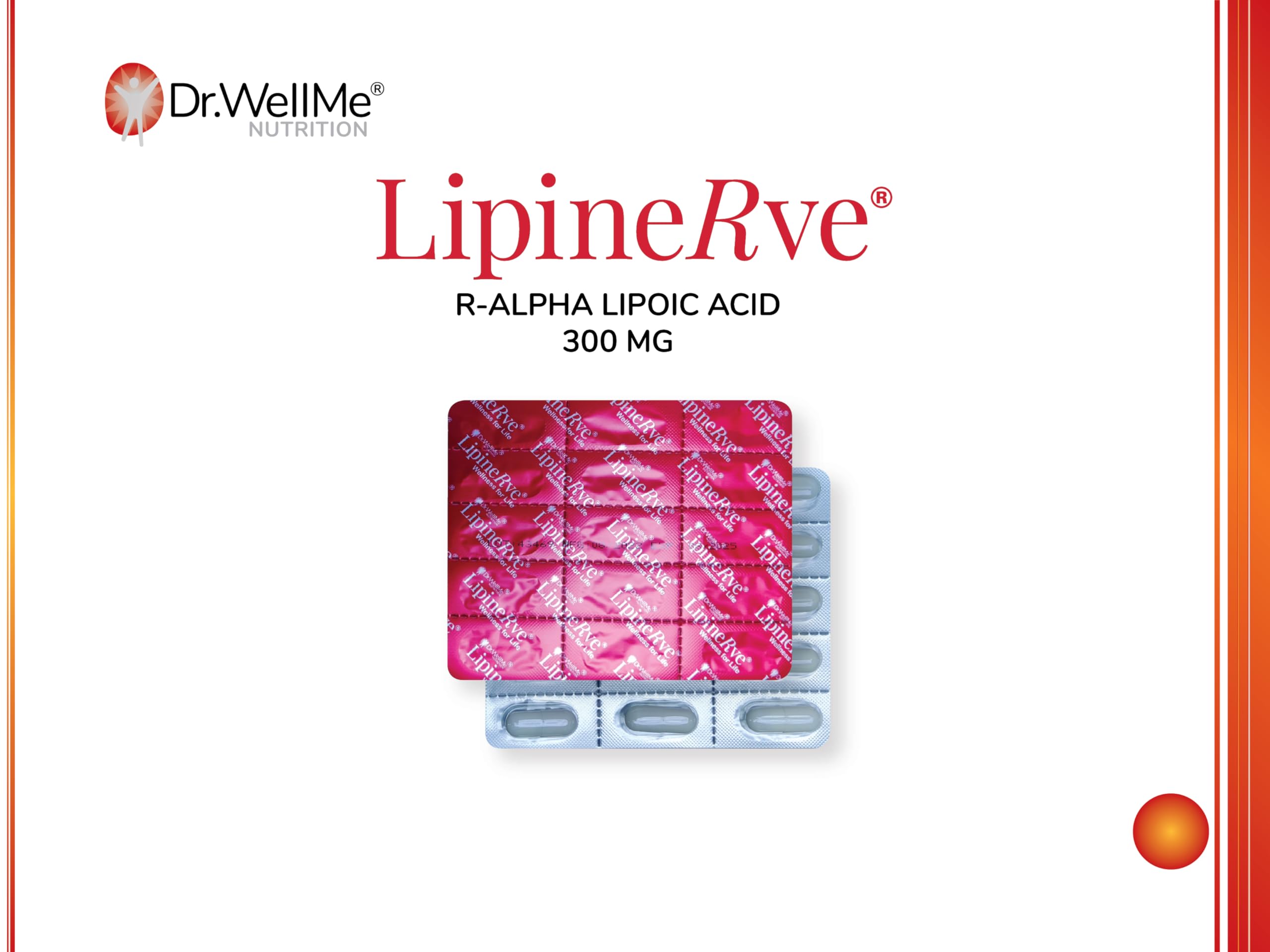Mua Dr.WellMe Lipinerve R Alpha Lipoic Acid 300mg Capsules Per Serving ...