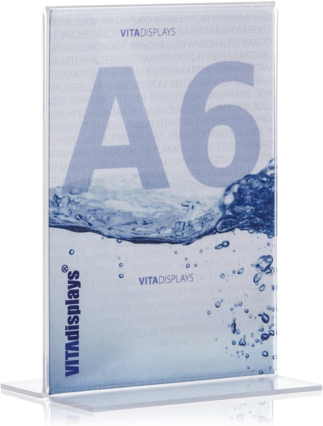 Pack of 5 DIN A6 Advertising Stands/T Stands in Portrait Format/Table ...