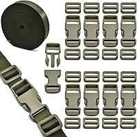 Amazon.com: ONE WVW PIN Buckles Strap 1 Inch: Nylon Webbing Straps 10 Yards, Quick Side Release ...