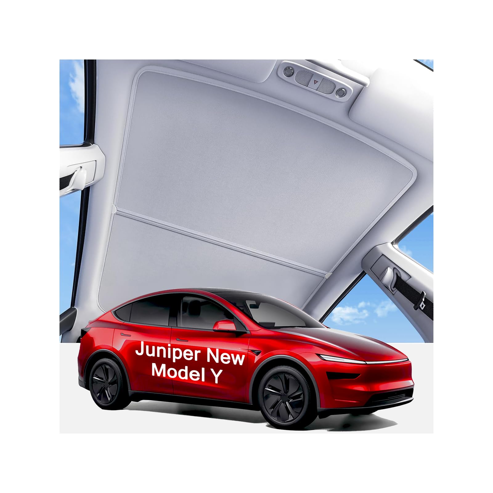 2025 Upgraded Tesla Model Y Juniper Sunshade Roof, UPF200+ Roof ...