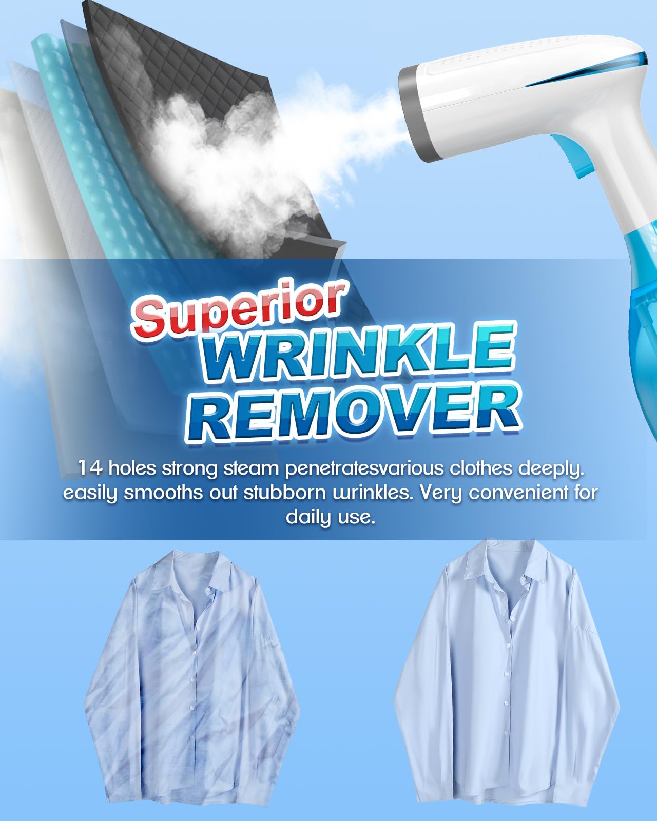 Mua Steamer for Clothes, 15s Heat-up Handheld Clothes Steamer with ...