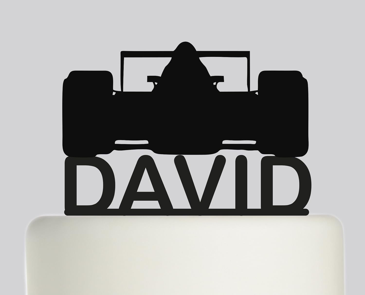 Large Birthday Cake topper Formula 1 Racing Car, Personalised with YOUR ...