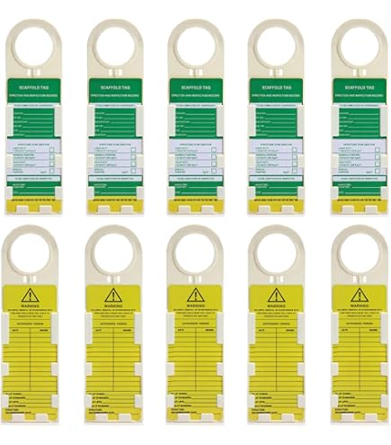 Scaffold Tag Scaffold Status Tags - Yellow MODIFIED S | OSHA Compliant ...