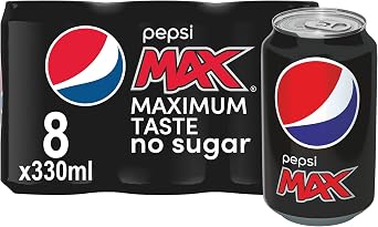 Pepsi Max No Sugar Cans, 8x330ml: Amazon.co.uk: Grocery