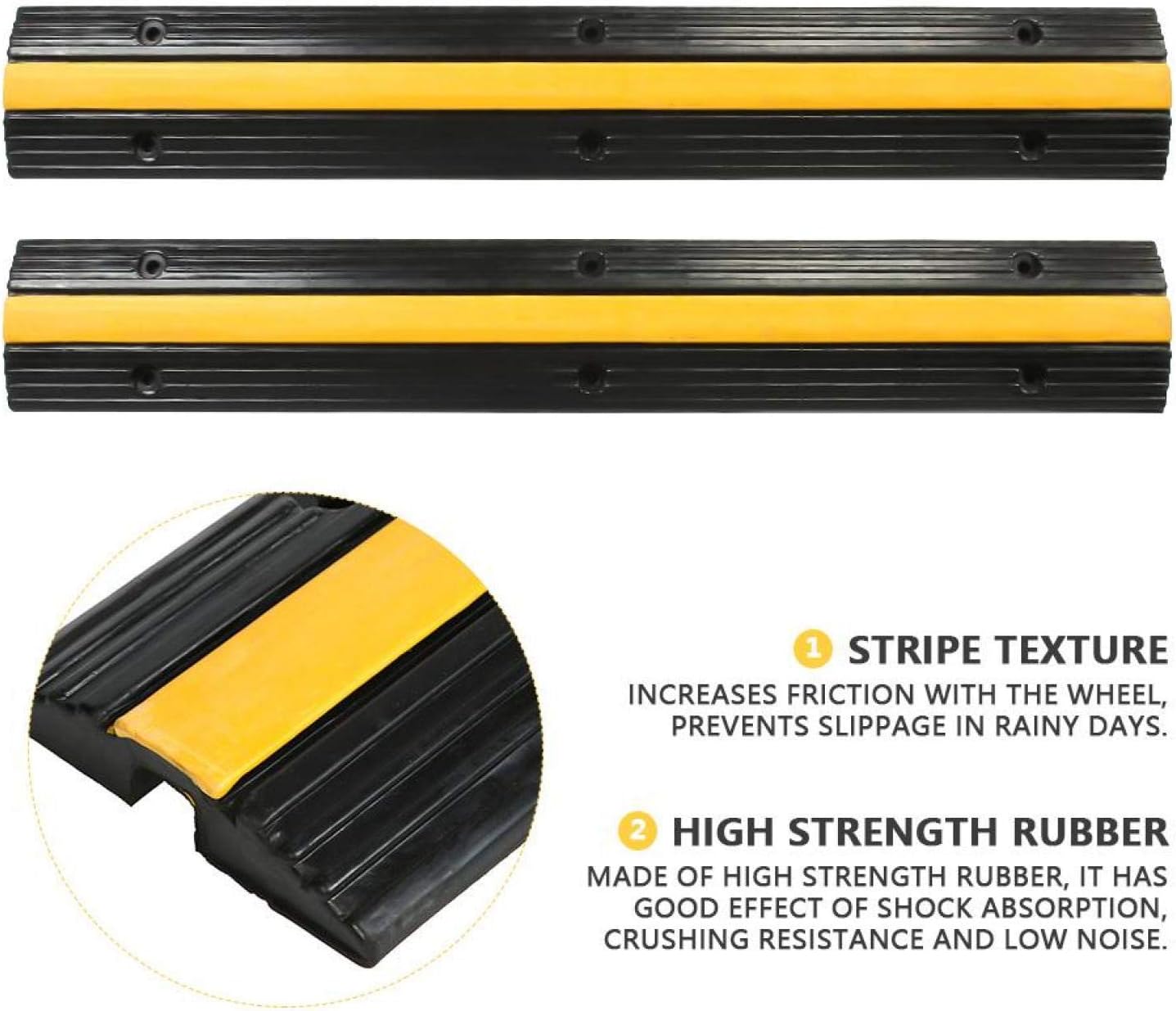 Shock Absorption High Strength Rubber Cable Protector Speed Bump ...