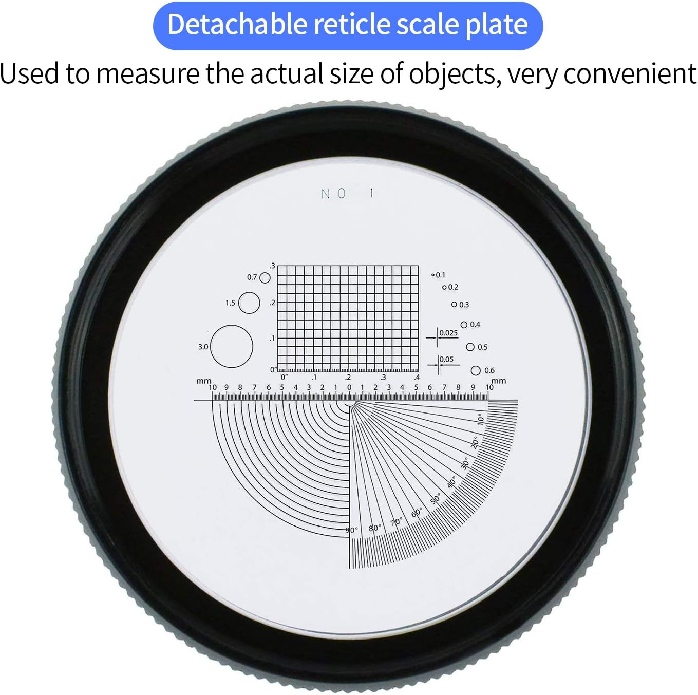 Mufly LED Illuminated 10X Jewellers Loupe Magnifier Interchangeable ...