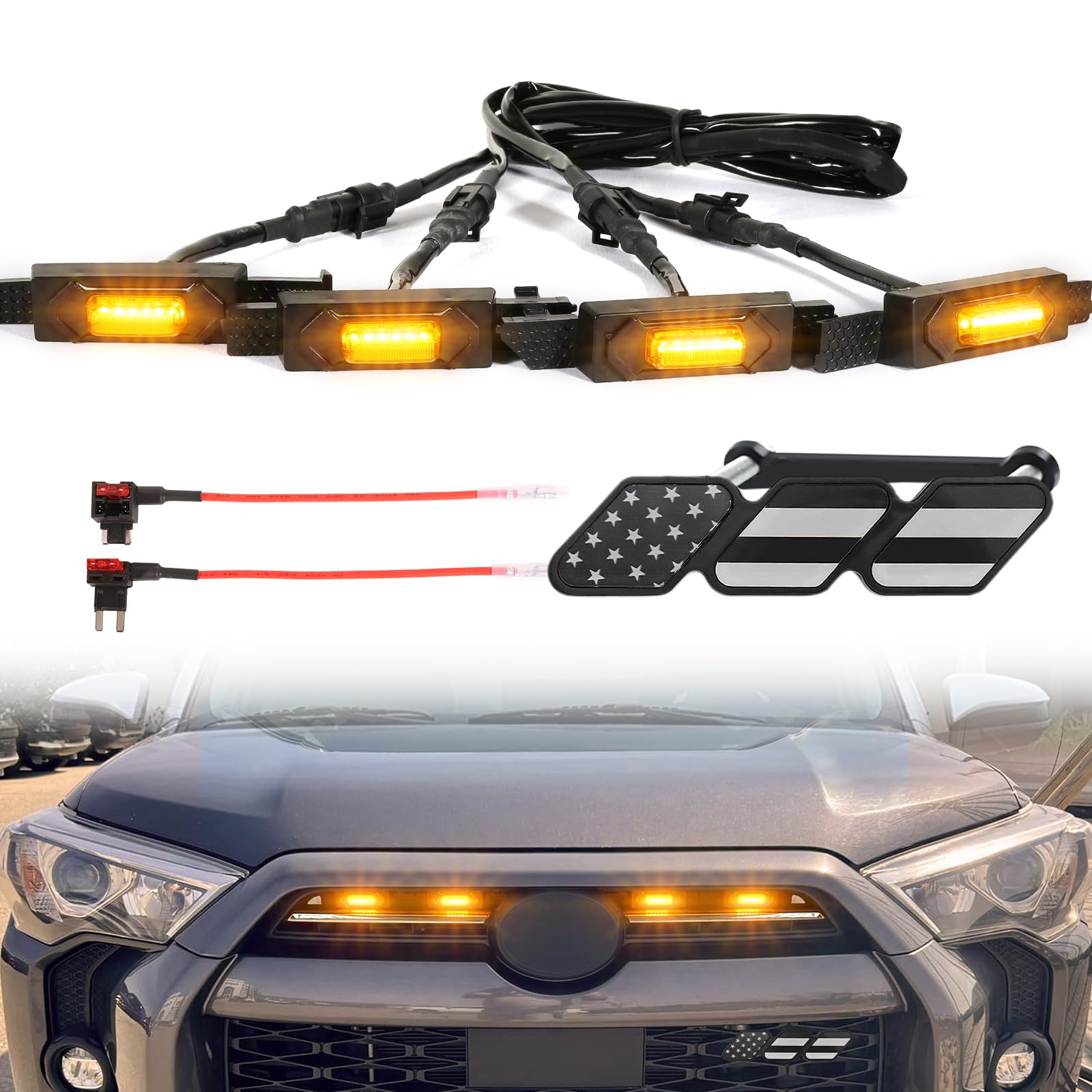 Led Grill Grille Lights for Toyota 4Runner Sr5 Limited Trd-pro sport ...