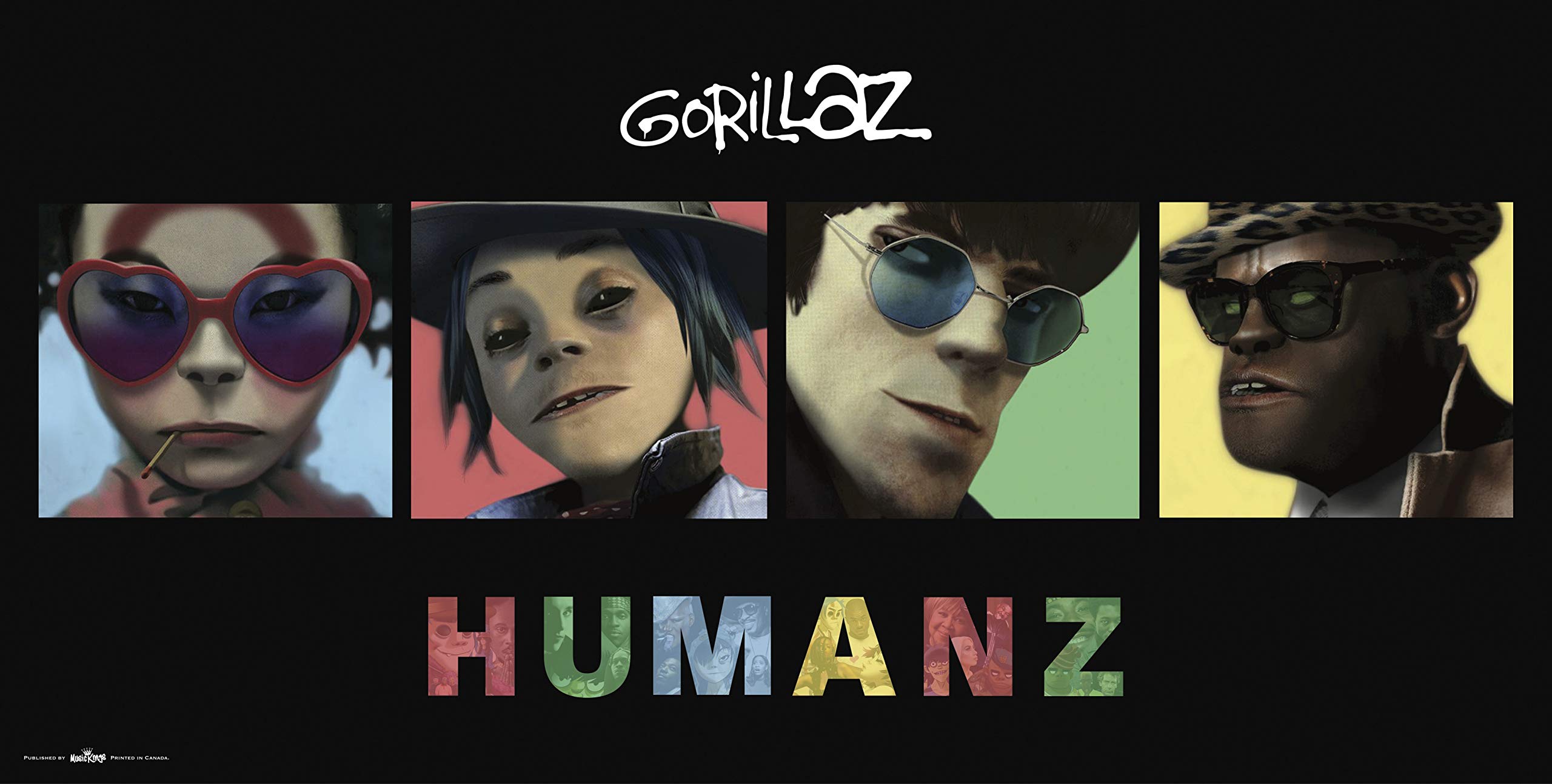 Tidein Image Factory Gorillaz Humanz 12 X 24 Inch Poster | Desertcart Barbados