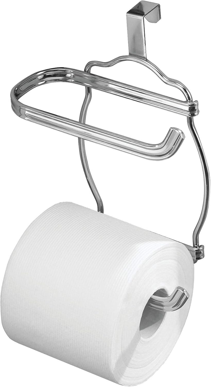 Amazon.com: InterDesign York Lyra Over Tank Toilet Paper Holder – 2 ...