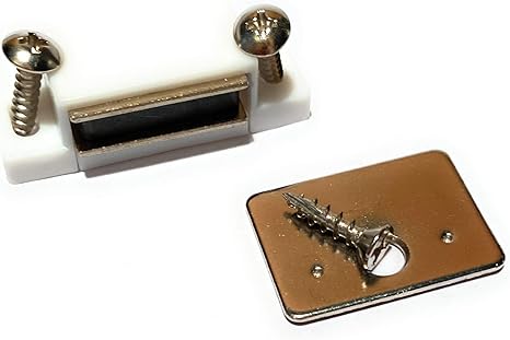 Amazon.com: HS Shutter Magnets Magnetic Door Latch Cabinet Catch White ...