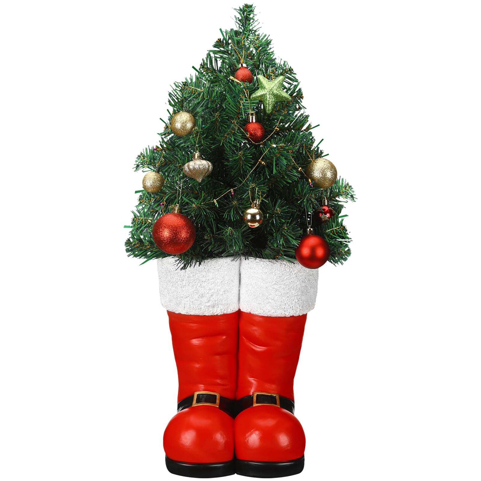 Cinnvoice Christmas Boots Decoration Santa Boots Planter Santa Boots ...
