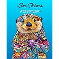 Amazon.com: Sea Otters Adult Coloring Book: Relaxing Sea Otter Coloring ...