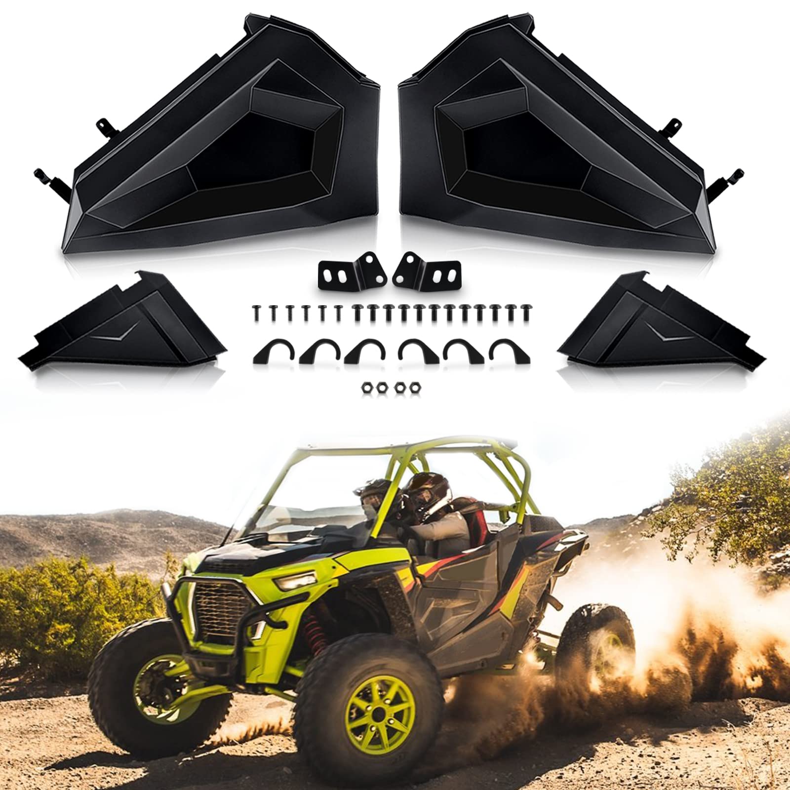 RZR XP 1000 Lower Door Inserts, StarknightMT UTV Lower Half Doors ...
