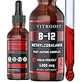 Amazon.com: VITBOOST Vegan Liquid B-12 Drops – 60 x 5000 mcg Extra Strength Raspberry Flavored ...
