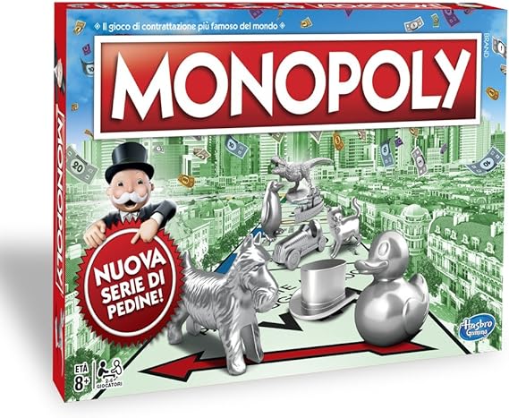 MONOPOLY *Italian Version* - RETTANGOLARE - MONO: Hasbro: Amazon.co.uk ...