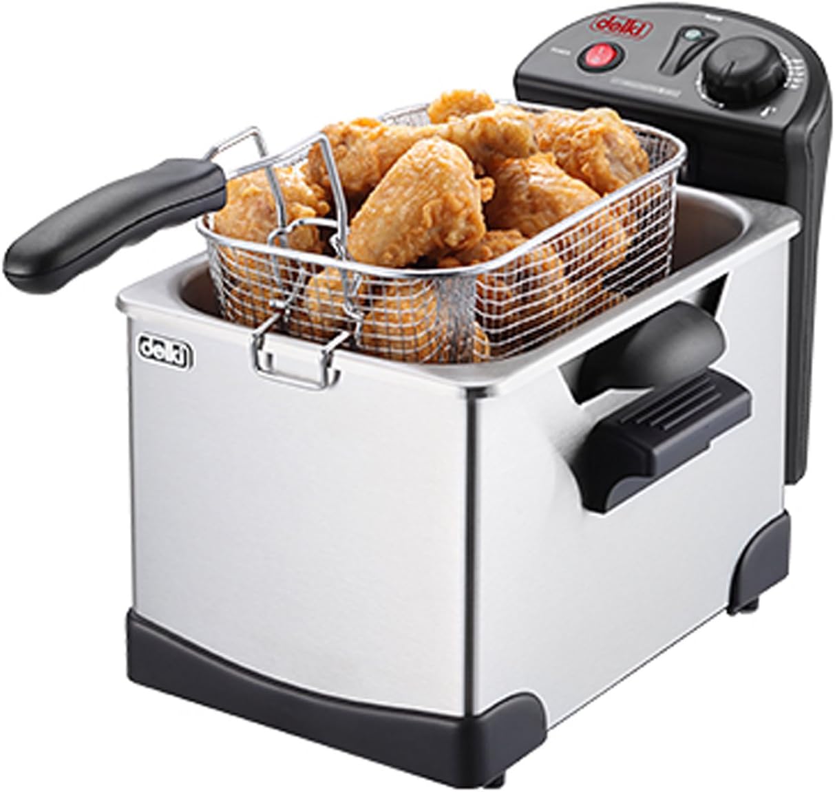 Amazon.com: NEW Delki DK-205 Electric Deep Fryer 4L 220V 2000W: Kitchen ...