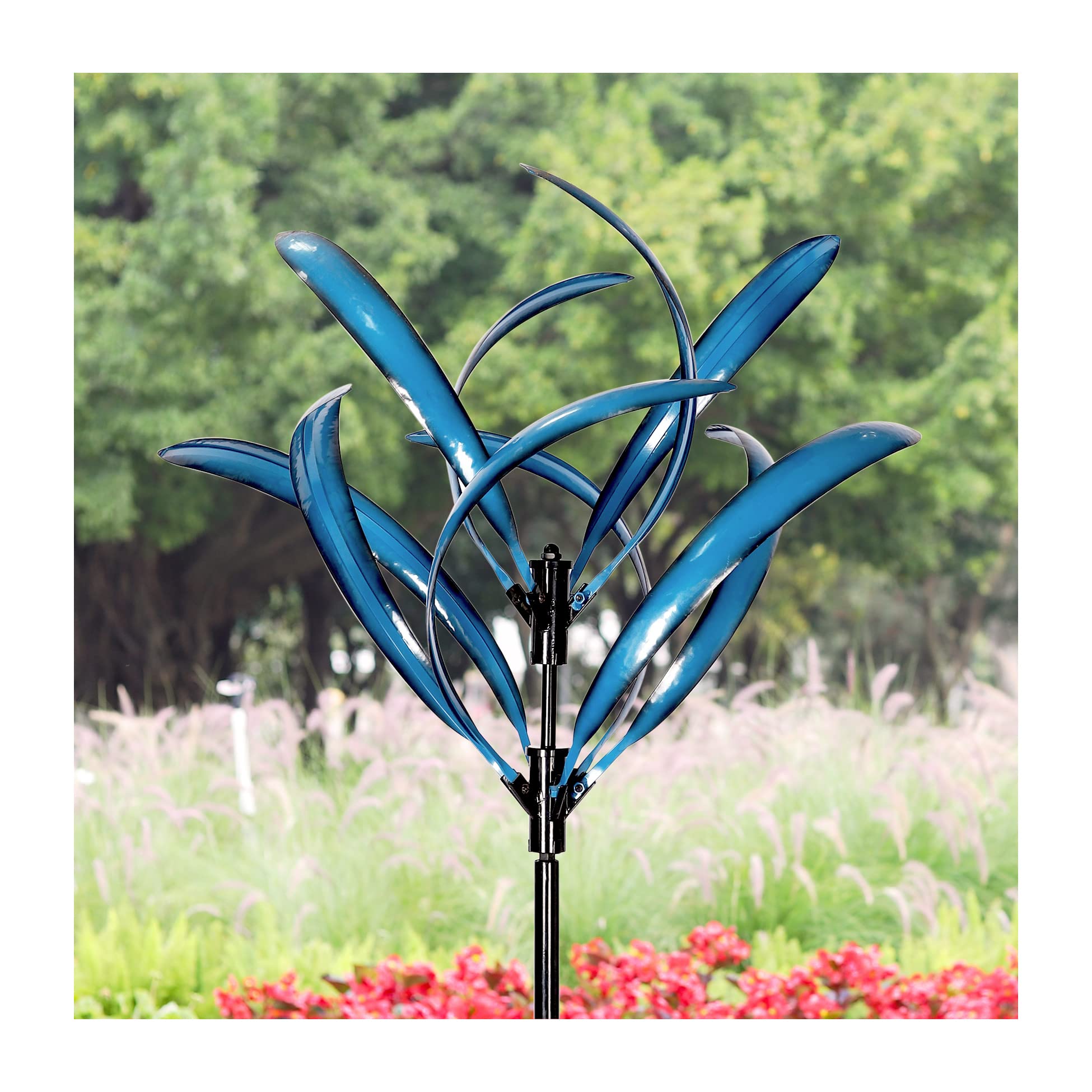 LimeHill Wind Spinner for Yard and Garden - Large Metal Kinetic Wind ...