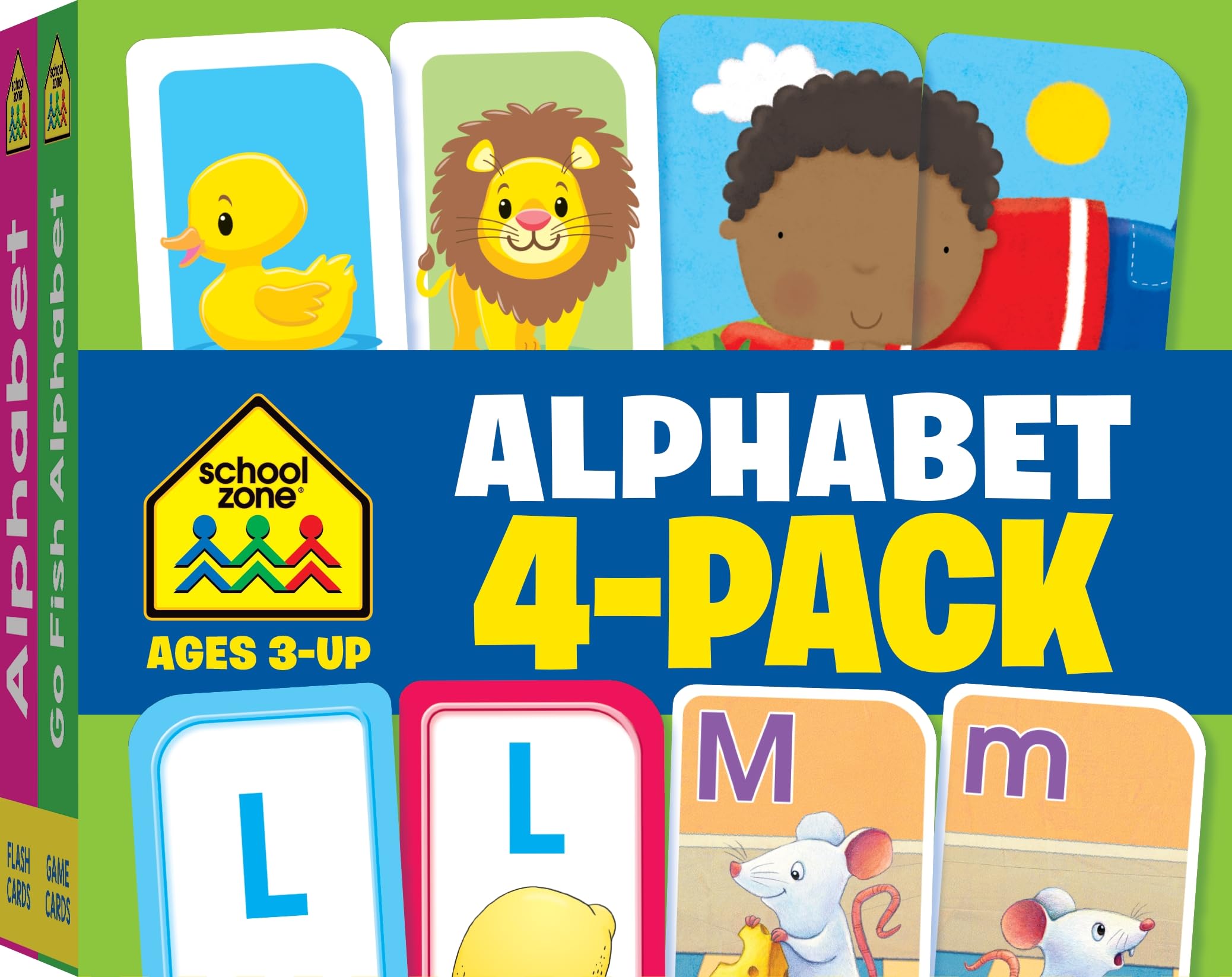 Mua School Zone - Alphabet 4-Pack Flash Cards - Ages 3+, Preschool ...