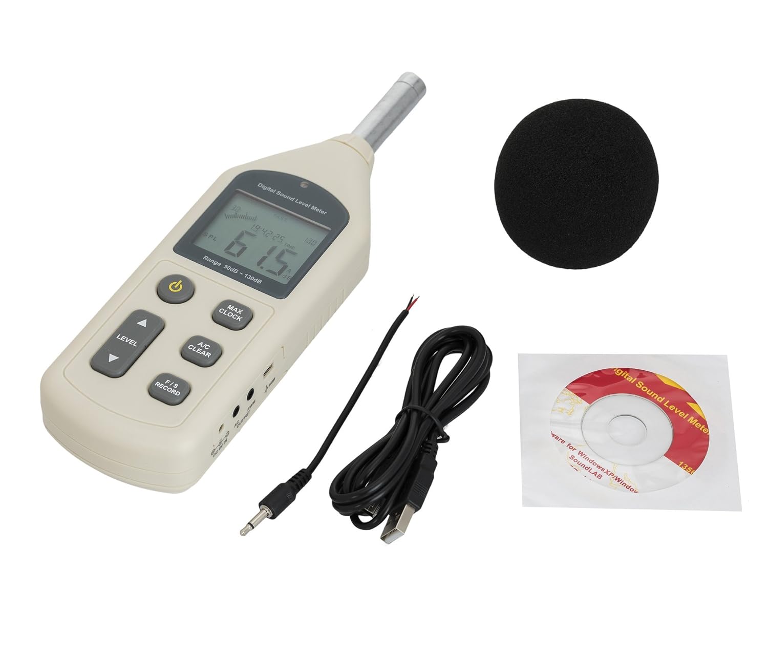 Pixel GM1356 Digital Sound Noise Level Meter 30-130 dB: Amazon.in ...