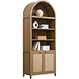 Amazon.com: SICOTAS Book Shelf Arched Cabinet Bookshelf Arch 84.2" Tall ...