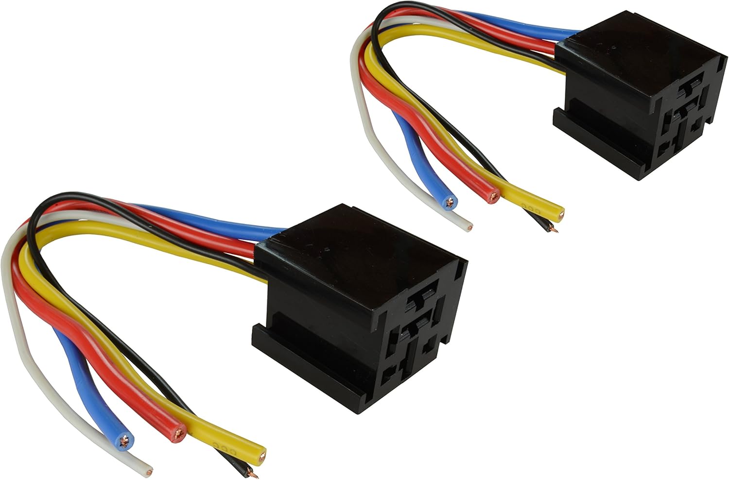 Amazon.com: Temco 2 LOT 12 V 60 70 80 Amp Bosch Style S Relay Harness ...