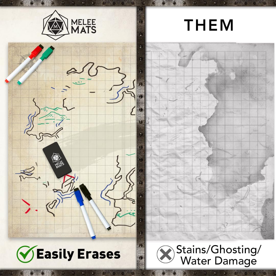 Battle Game Mat for DND - Tabletop Board Game Map for Dungeons and ...